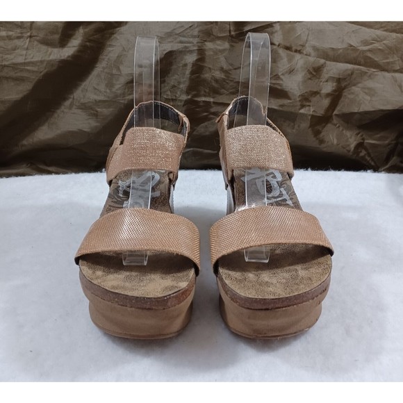 OTBT | Shoes | Otbt Bushnell Bronze Platform Wide Straps Wedge Sandals ...